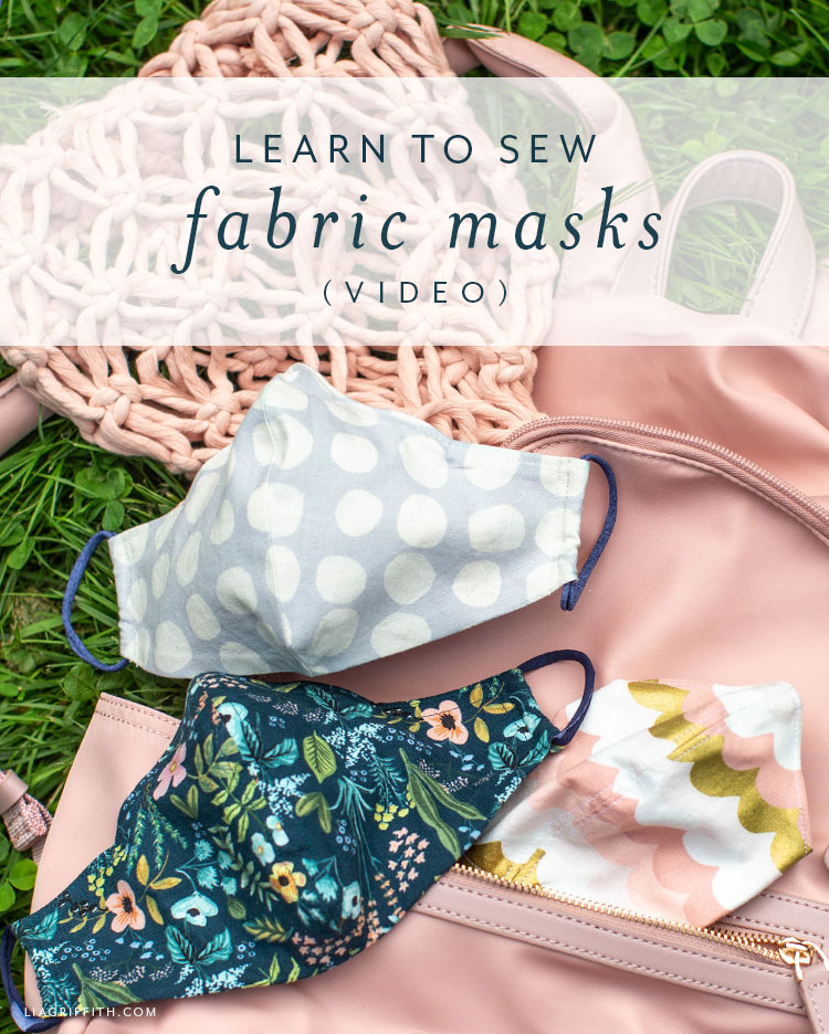 Fitted Fabric Face Mask video tutorial from Lia Griffith - J. Conlon ...