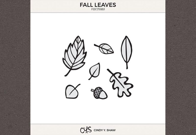 Fall Leaves freebie from Cindy Y. Shaw - J. Conlon and Sons