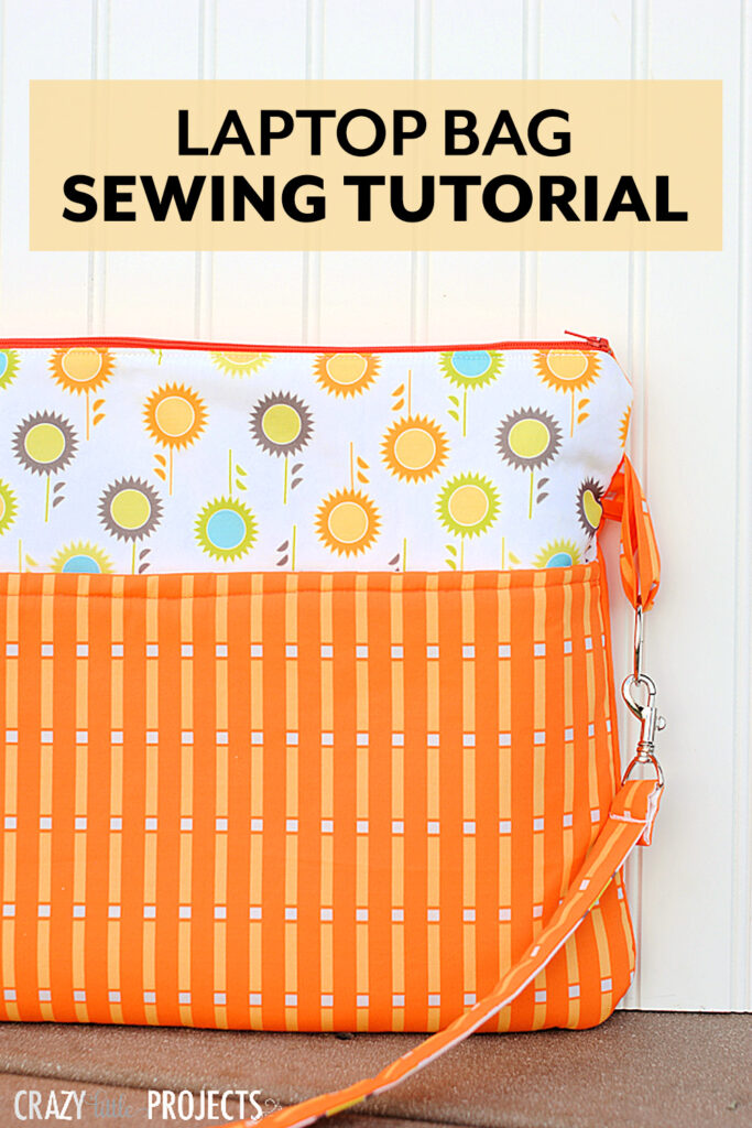 Laptop Bag tutorial from Crazy Little Projects - J. Conlon and Sons