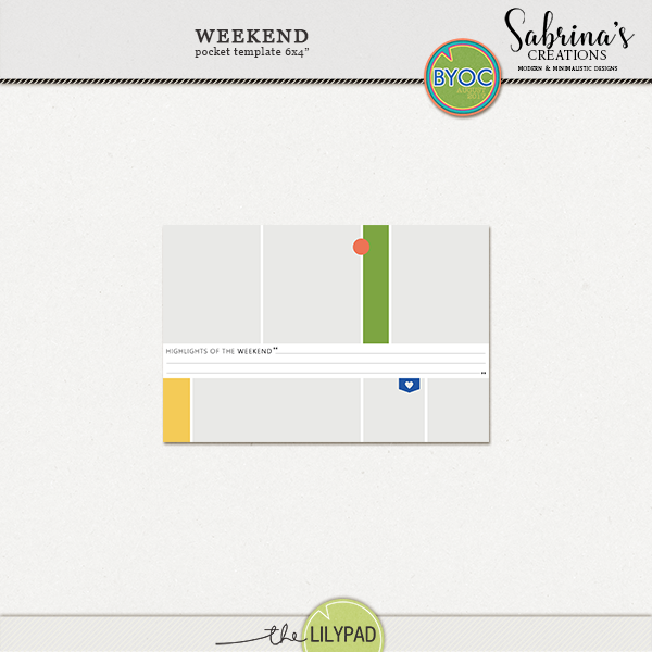 Weekend template freebie from Sabrina's Creations - J. Conlon and Sons