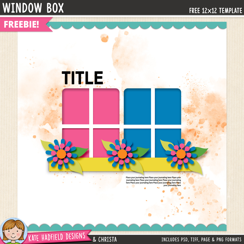 Window Box template freebie from Kate Hadfield Designs - J. Conlon and Sons
